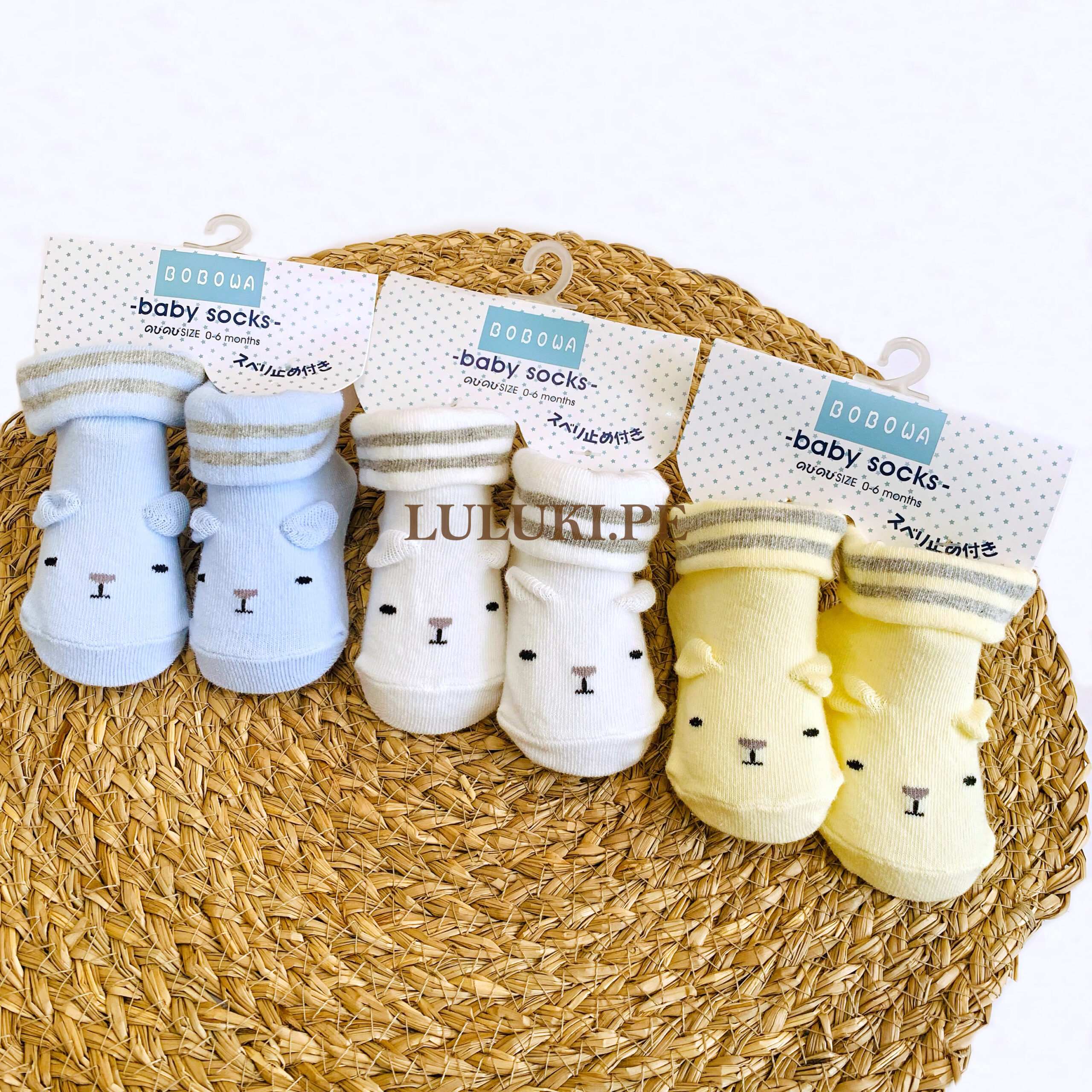 Pack x3 medias para bebé - Luluki